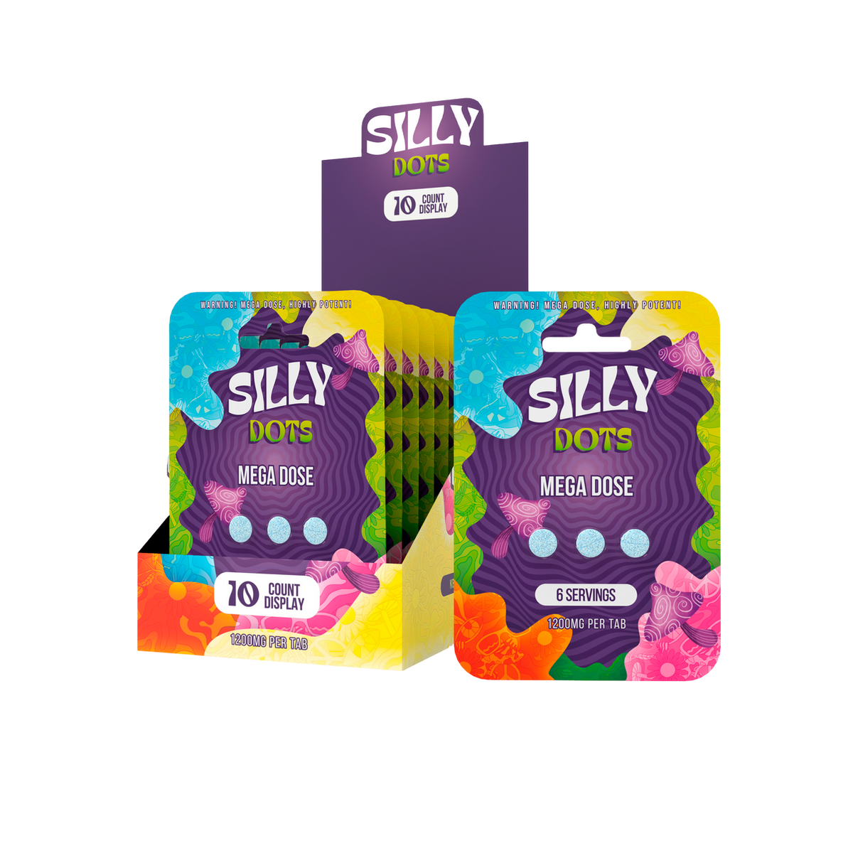 Purple Silly Dots Mega Dose Mushroom Tablets 10ct Display – SUPREME VAPE